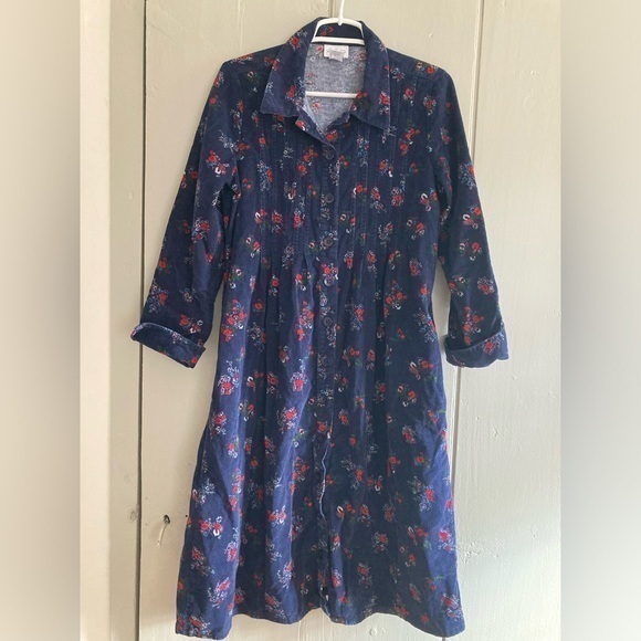 Vermont Country Store | Dresses | Vermont Country Store Blue Corduroy ...